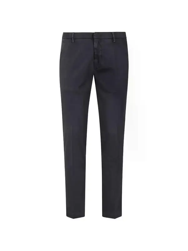 ENTRE AMIS Straight-leg Chino Trousers - Blue
