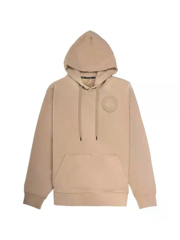 Canada Goose Huron Logo-embroidered Hoodie - Neutrals
