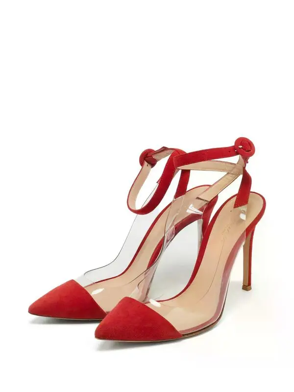 GIANVITO ROSSI Anise Ankle-strap Pumps - Red