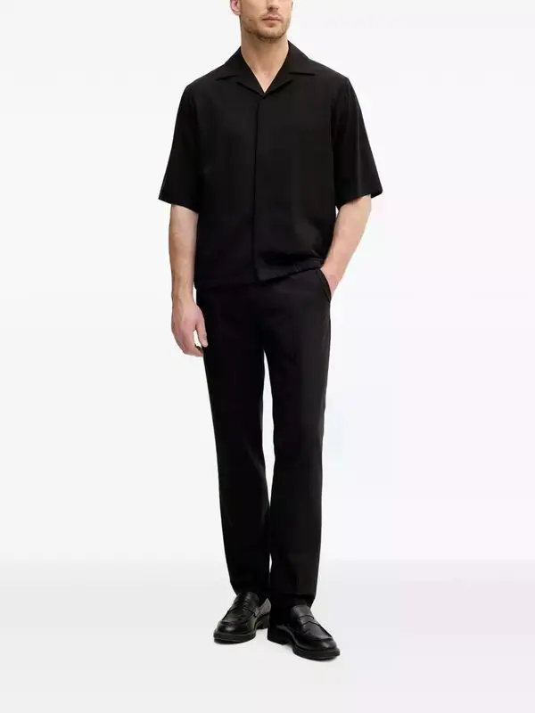 LINDBERGH Elasticated-hem Camp-collar Shirt