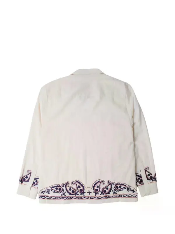 BAZISZT Memento Paisley-embroidered Shirt