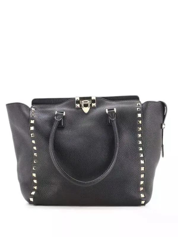Valentino Garavani Rockstud Rigid Leather Medium Tote Bag