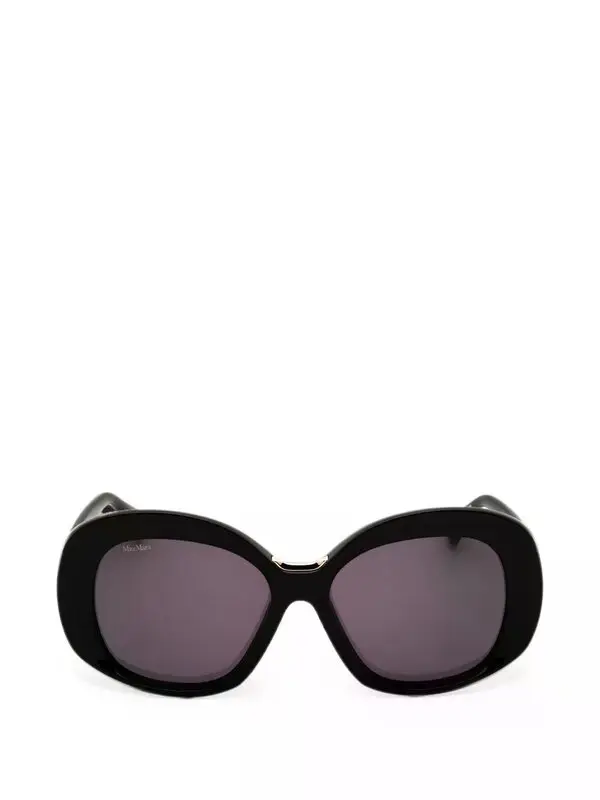 Max Mara Oversized Round-frame Sunglasses - Black