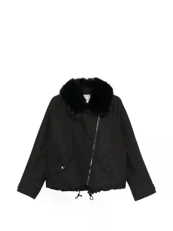VALENTINI 1972 Faux-fur-trim Jacket - Black