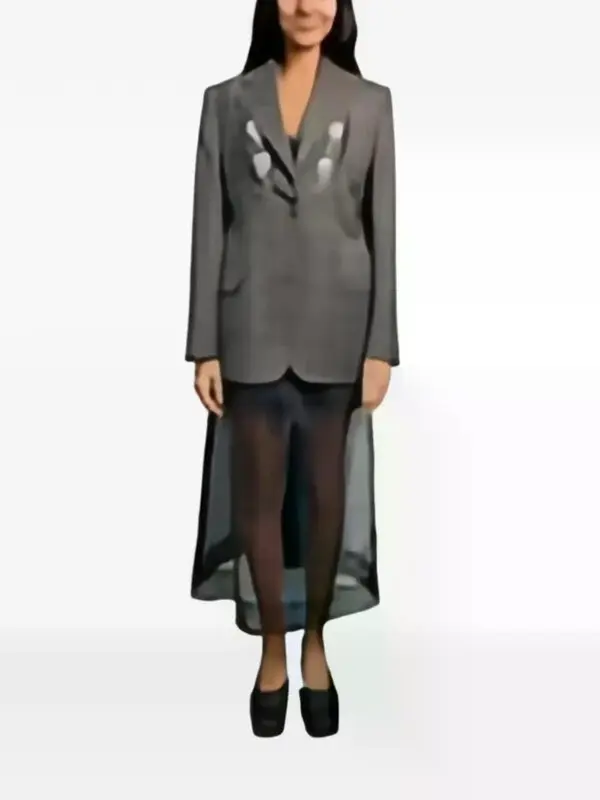 Simone Rocha Embellished Prince Of Wales Check Jacket
