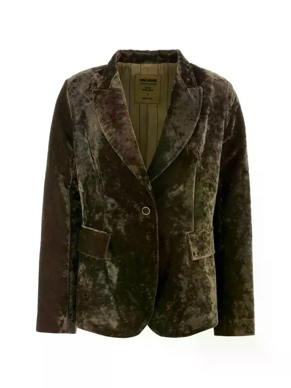 UMA WANG Kali Velvet Blazer - Green