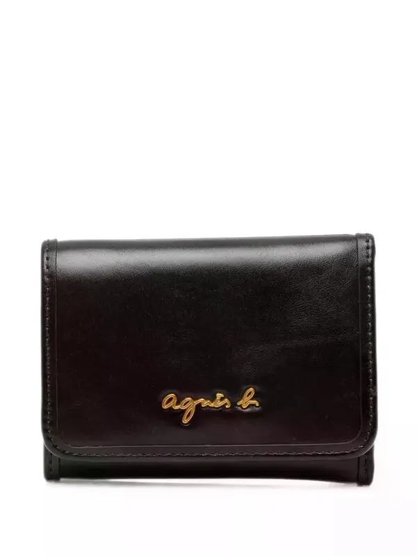 AGNES B. Nathalie Tri-fold Wallet - Brown