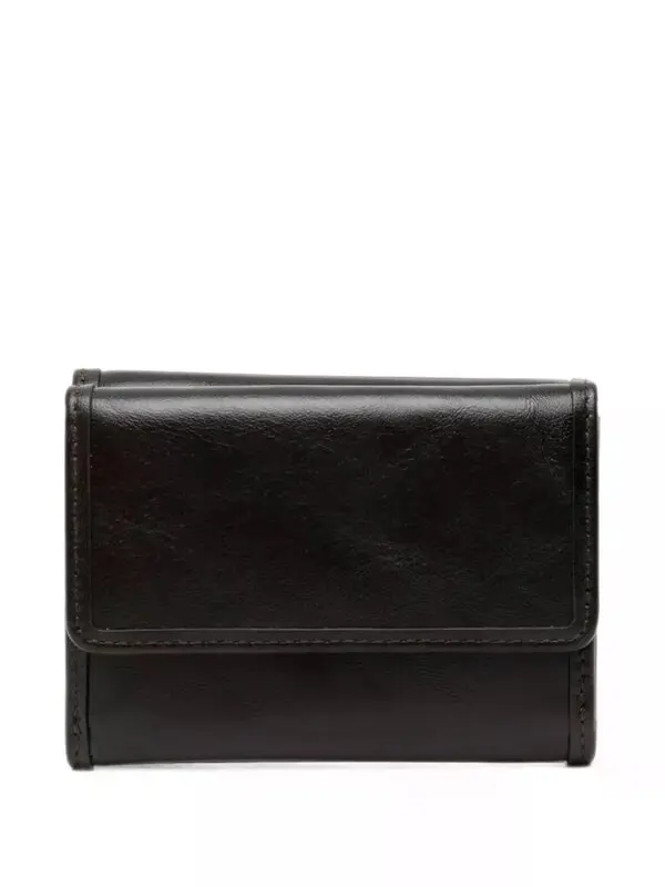 AGNES B. Nathalie Tri-fold Wallet - Brown
