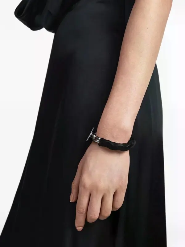 MAISON MARGIELA Leather-wrapped Chain-link Bracelet