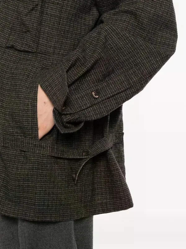 ZIGGY CHEN Checked Wool Shirt