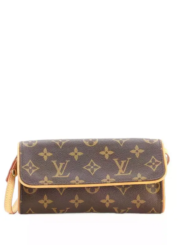 LOUIS VUITTON Twin Handbag Monogram Canvas Pm Crossbody Bag