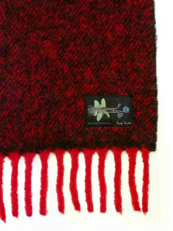 Paul Smith Colour-block Fringed Scarf