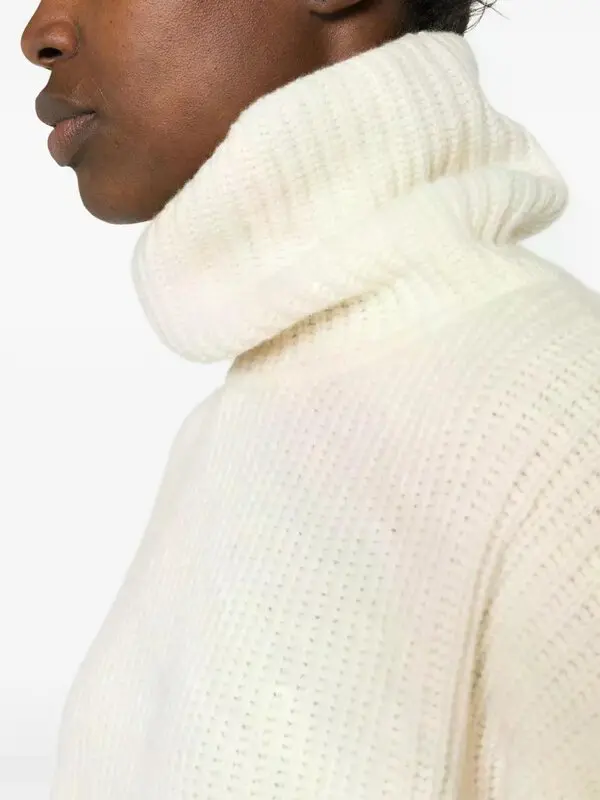THELATEST Asymmetric Ribbed-knit Sweater