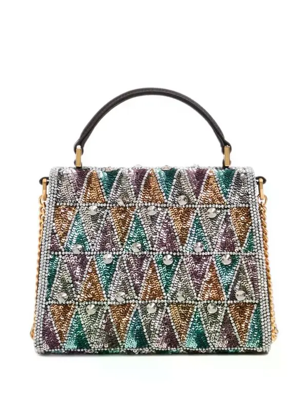 Valentino Garavani Vsling Mini Embroidered Handbag - Black