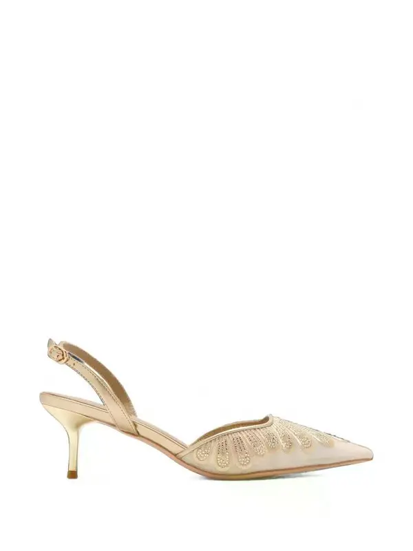 NICOLI Meltem Embellished Slingback Pumps