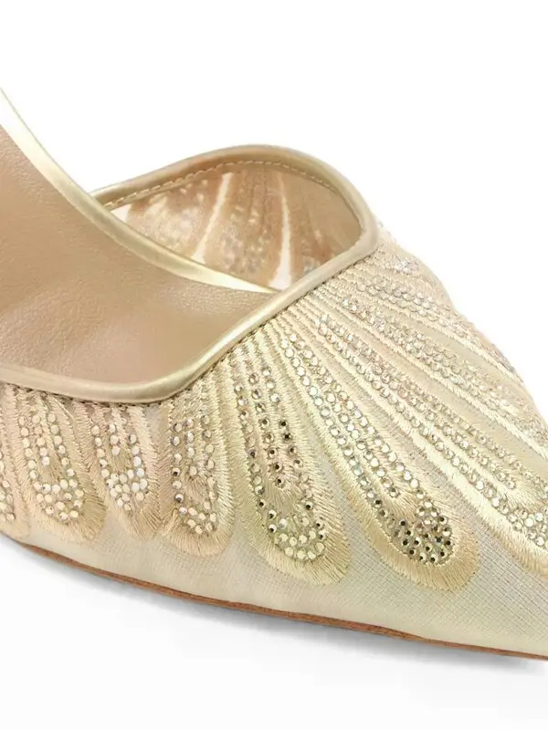 NICOLI Meltem Embellished Slingback Pumps