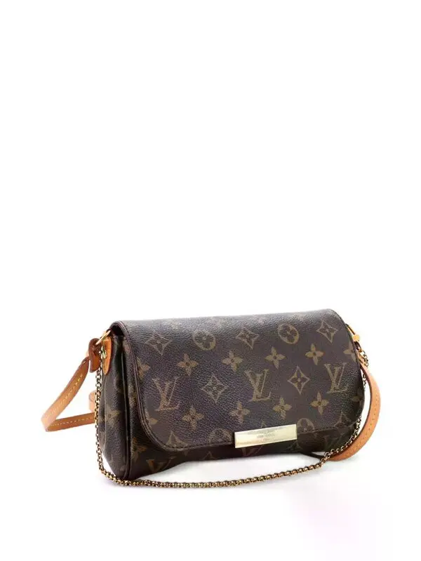 LOUIS VUITTON Favorite Handbag Monogram Canvas Pm Clutch Bag - Brown