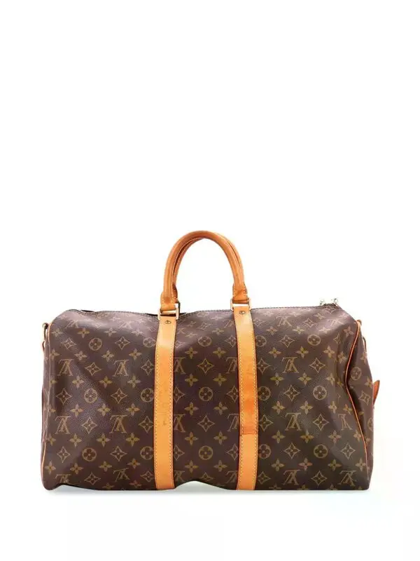 LOUIS VUITTON Keepall Bandouliere Bag Monogram Canvas 45 Travel Bag - Brown
