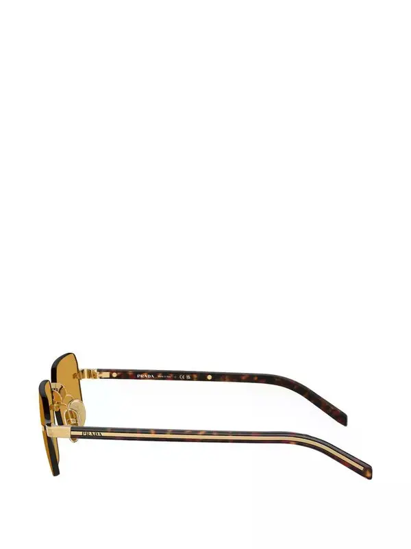 Prada Rimless Rectangle-frame Sunglasses