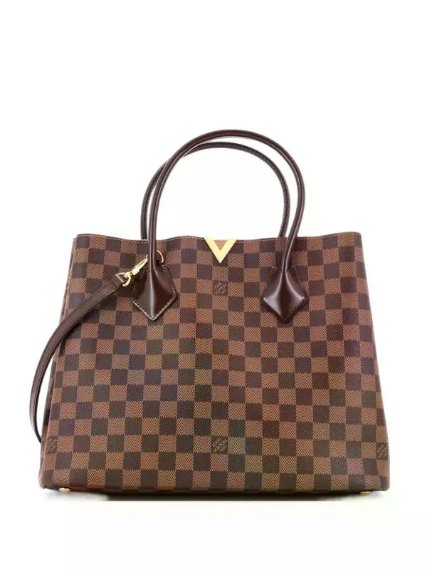 LOUIS VUITTON Kensington Handbag Damier Tote Bag