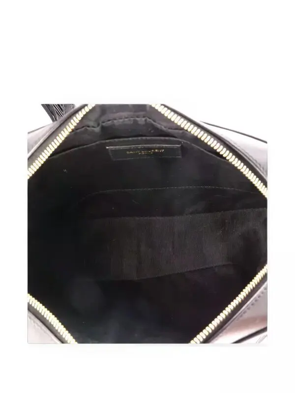 Saint Laurent Lou Camera Bag Matelasse Chevron Leather Small Crossbody Bag - Black