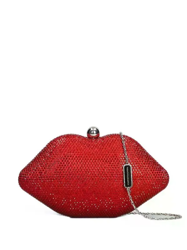 TWENTY FOURHAITCH Ylenor Crystal-embellished Crossbody Bag - Red