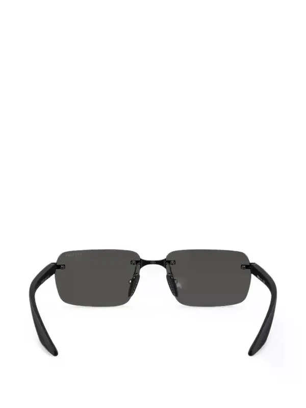 Prada Rimless Rectangle-frame Sunglasses