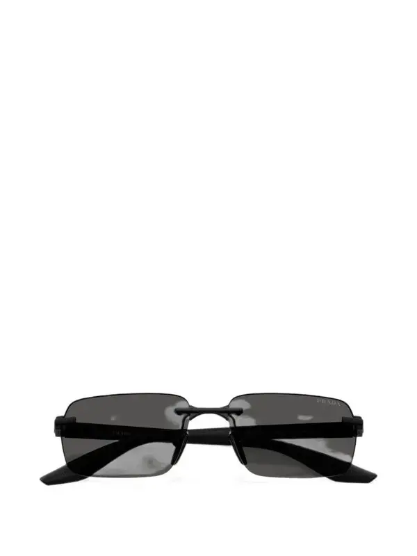 Prada Rimless Rectangle-frame Sunglasses