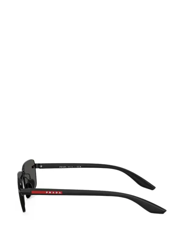 Prada Rimless Rectangle-frame Sunglasses