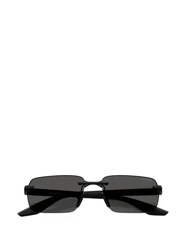 Prada Rimless Rectangle-frame Sunglasses