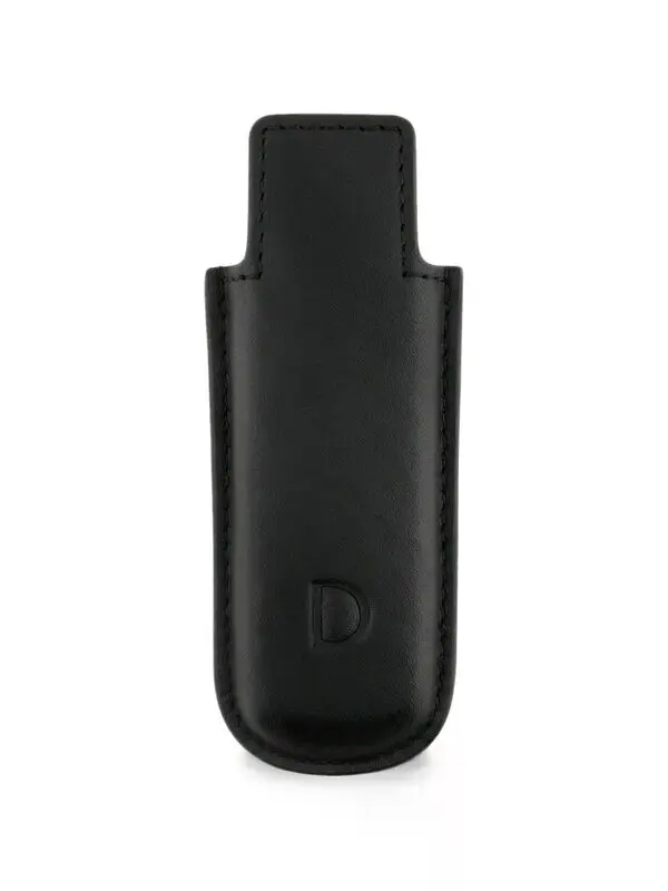 S.t. Dupont Logo-embossed Leather Lighter Case