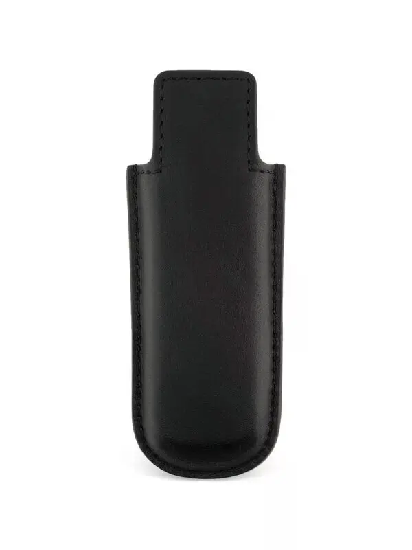 S.t. Dupont Logo-embossed Leather Lighter Case