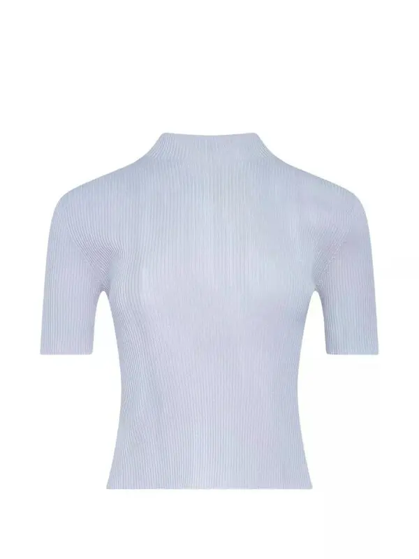 CFCL Ribbed-knit Short-sleeve Top