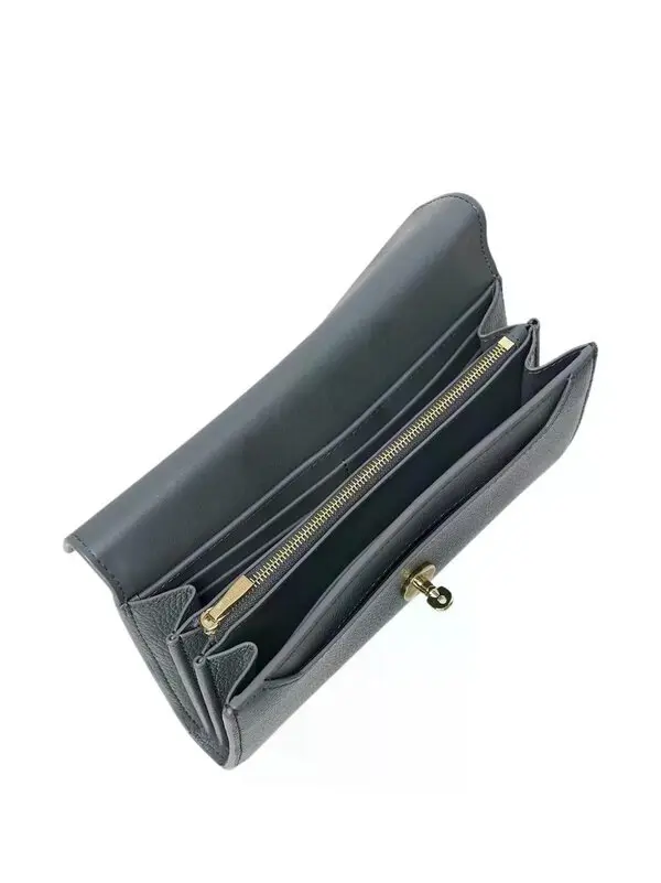 Mulberry Darley Grained-leather Wallet - Grey