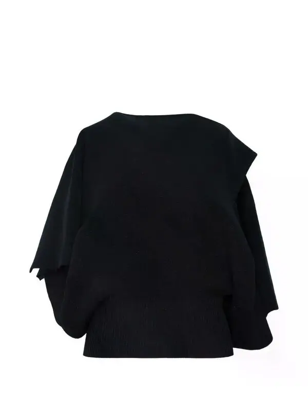 CFCL Pottery Crease Asymmetric Ribbed-hem Sweater