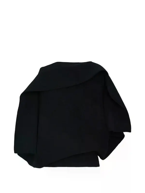 CFCL Pottery Crease Asymmetric Ribbed-hem Sweater