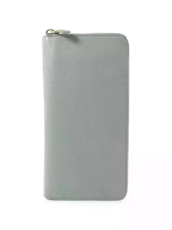 Prada Saffiano Leather Zip-around Wallet