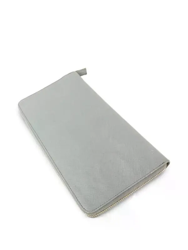 Prada Saffiano Leather Zip-around Wallet