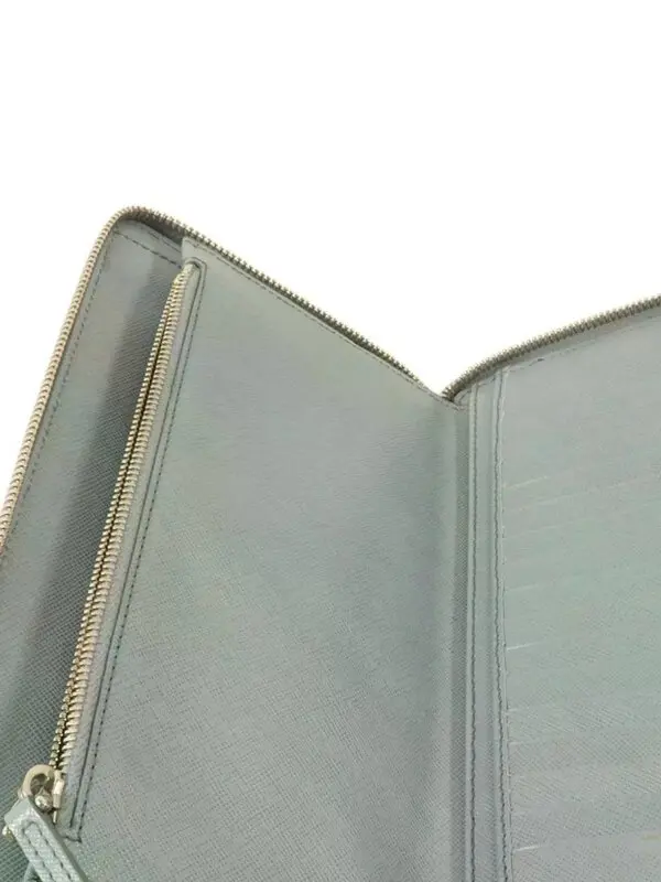 Prada Saffiano Leather Zip-around Wallet