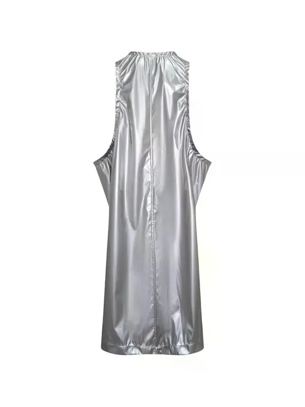 Comme Des Garçons Metallic Sleeveless Mini Dress