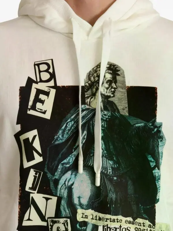Dolce & Gabbana Graphic-print Hoodie - Neutrals