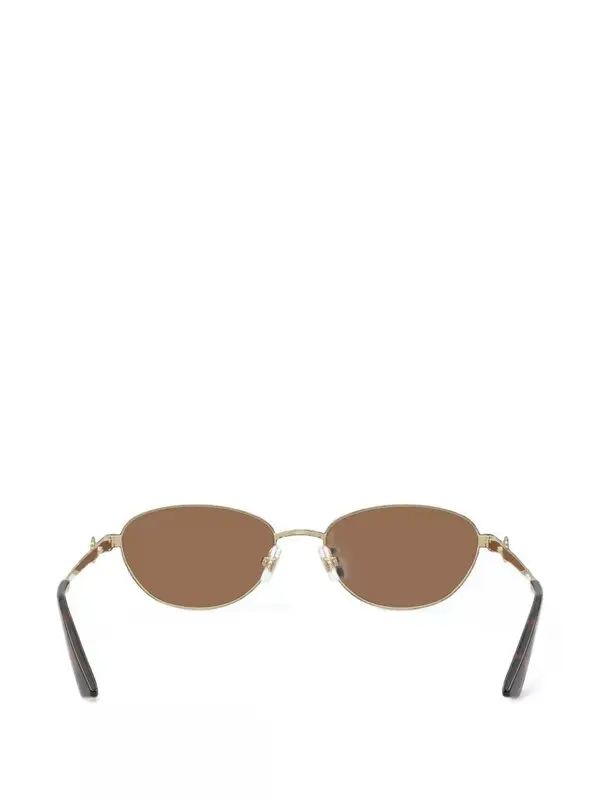 JIMMY CHOO Oval-frame Sunglasses - Gold