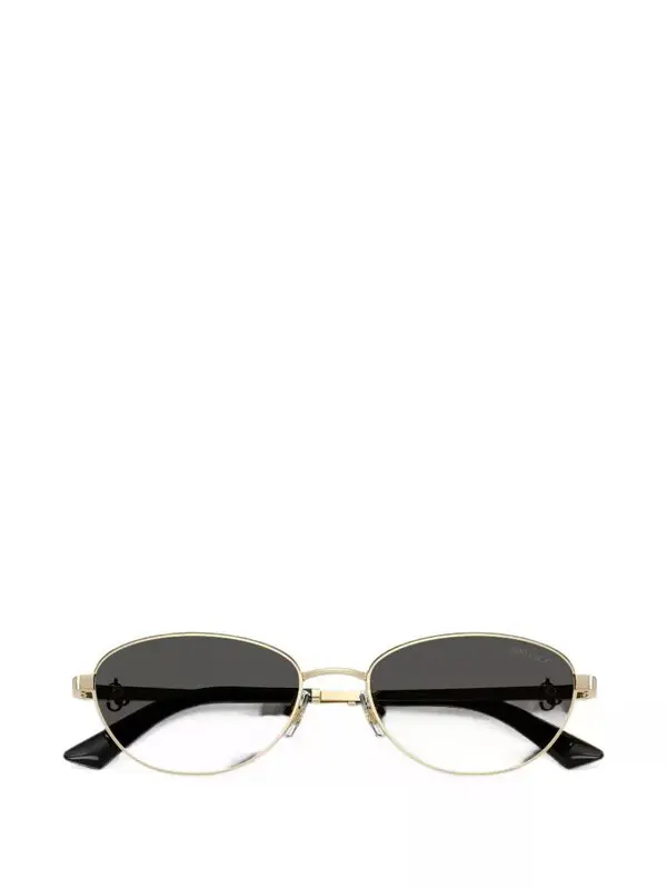 JIMMY CHOO Oval-frame Sunglasses