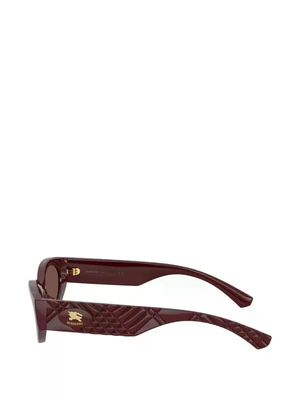 Burberry Quilted Knight Stamp Sunglasses - Red