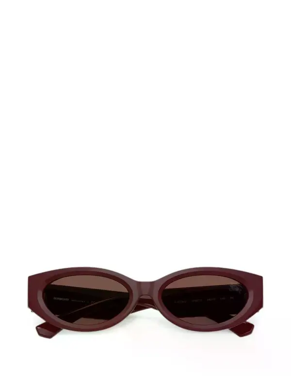 Burberry Quilted Knight Stamp Sunglasses - Red