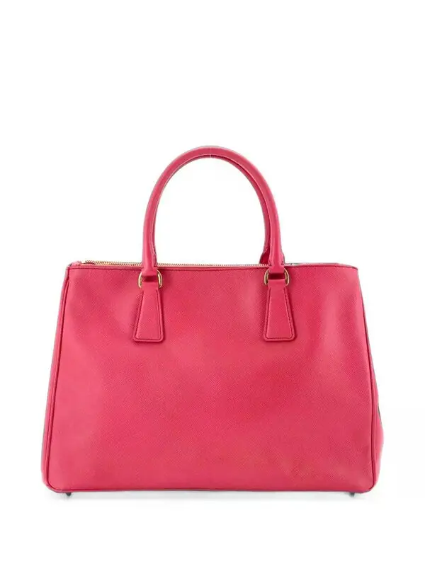 Prada Double Zip Lux Saffiano Leather Medium Tote Bag