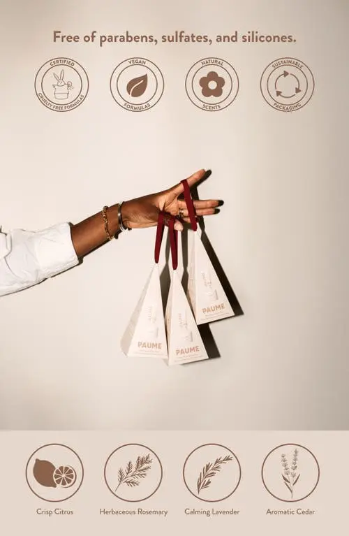 PAUME Mini Hand Care Duo Ornament Set $26 Value