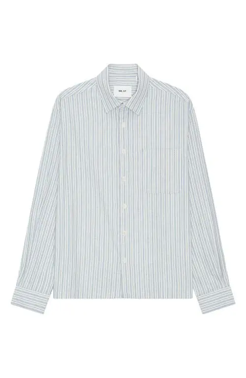 Nn07 Deon Striped Organic Cotton Shirt