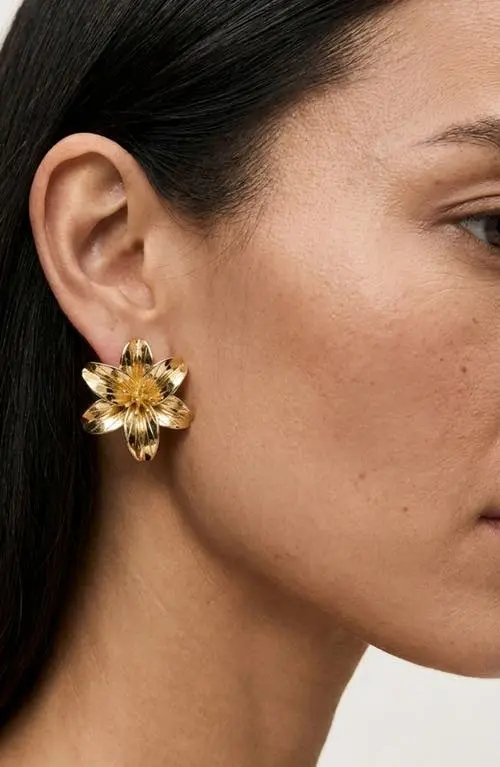 IMBER Lily Statement Earrings - Gold