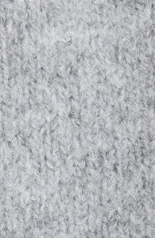 WAYF Shiloh Polo Sweater - Heather Grey